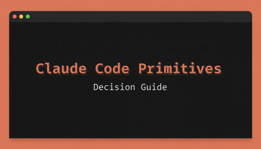 7 Claude Code Primitives Explained: The Ultimate Decision Guide